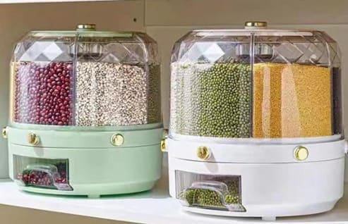 Rotating 6 compartments storage container – homehub
